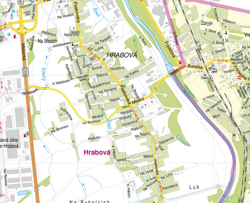 Nástěnná mapa Ostrava | nastennemapy.cz