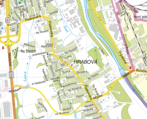 Nástěnná mapa Ostrava velká | nastennemapy.cz