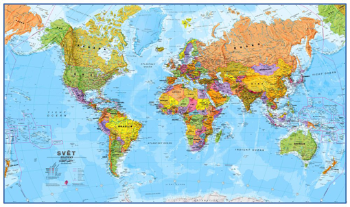 Nástěnné mapy - on-line prodej map, e-shop s mapami