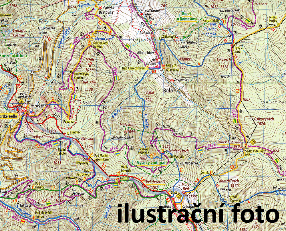 Nástěnná mapa Podkrkonoší - turistická (23) | nastennemapy.cz