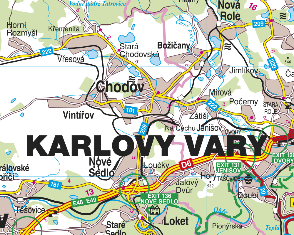 Nástěnná mapa Karlovarský kraj (PF) | nastennemapy.cz