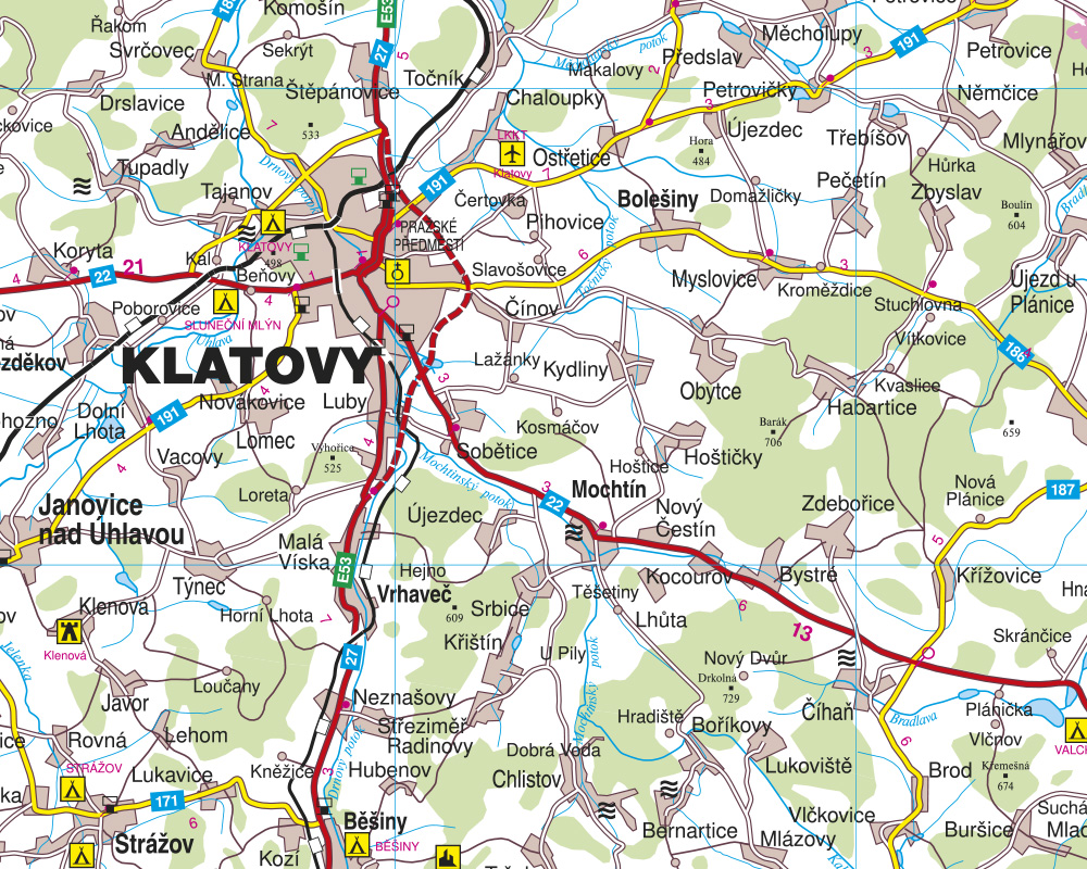 Nástěnná mapa Plzeňský kraj (PF) | nastennemapy.cz
