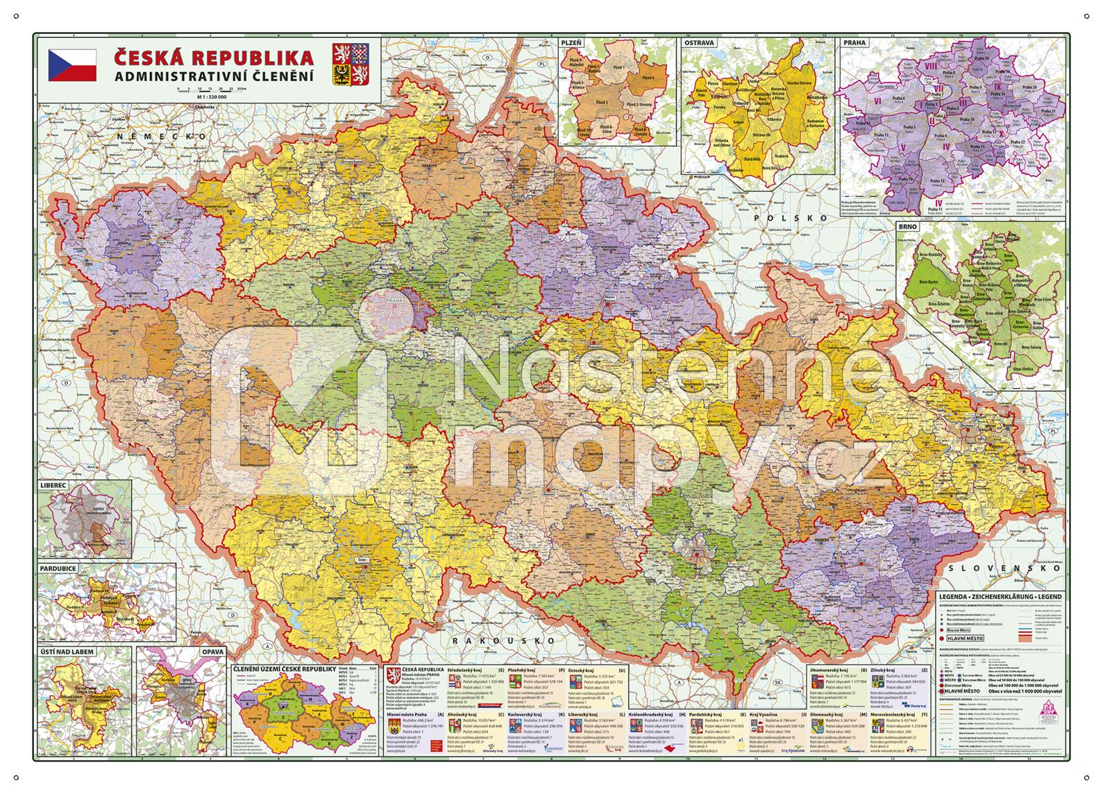 Administrativní nástěnná mapa krajů ČR PF320 | Nástěnné mapy.cz Administrativní nástěnná mapa krajů ČR PF320 | Nástěnné mapy.cz